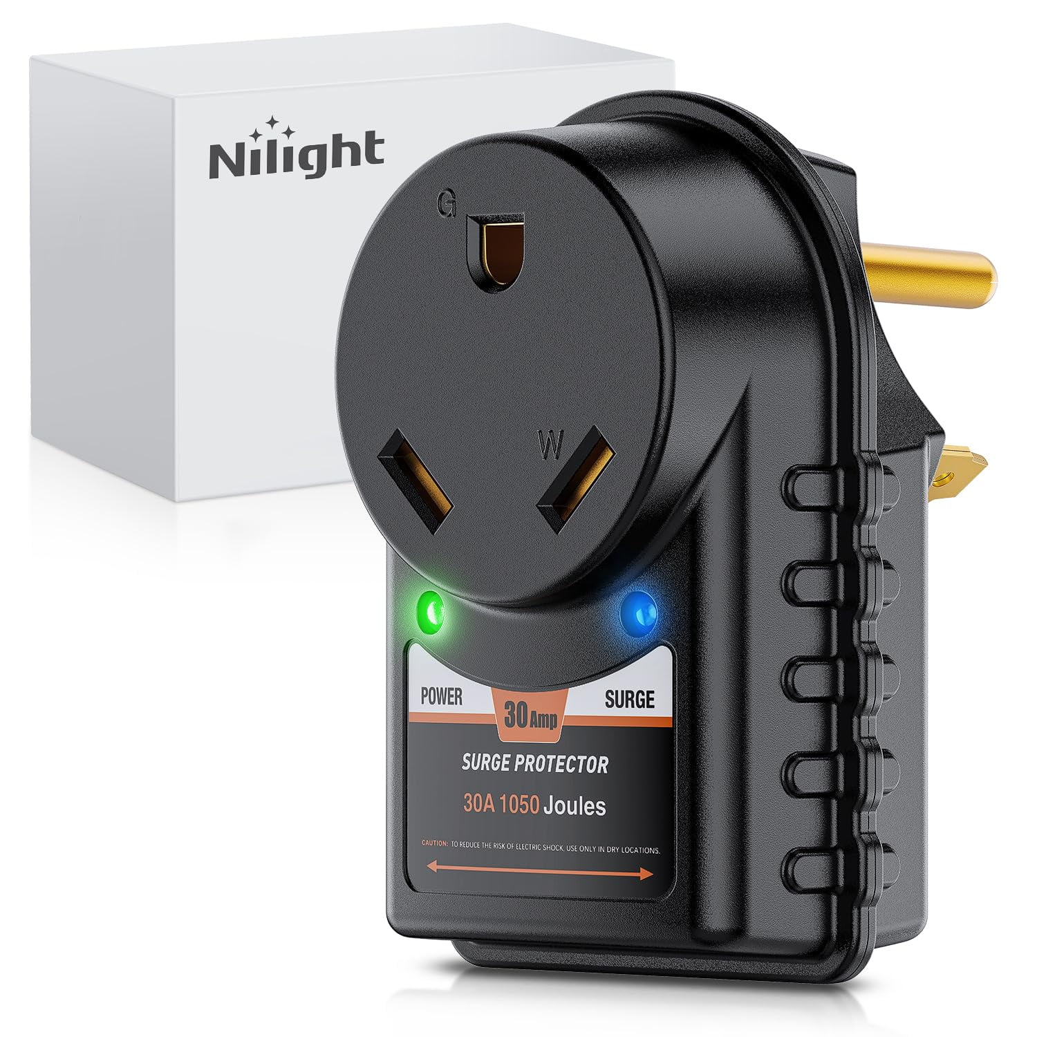 Nilight 30 Amp RV Surge Protector 125V/3750W RV Surge Adapter Plug with ...