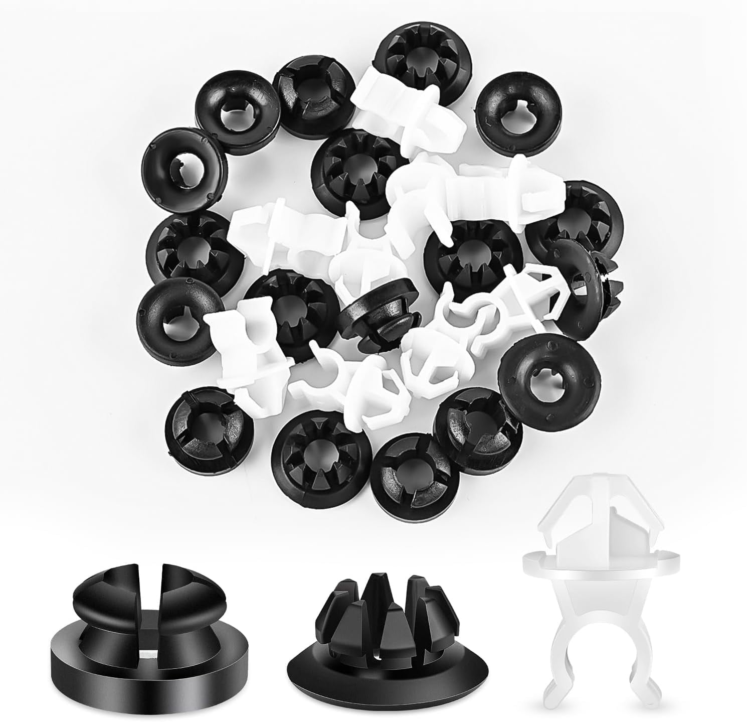 Nilight 30PCS Hood Support Prop Rod Holder Clips Hood Prop Rod Grommet ...