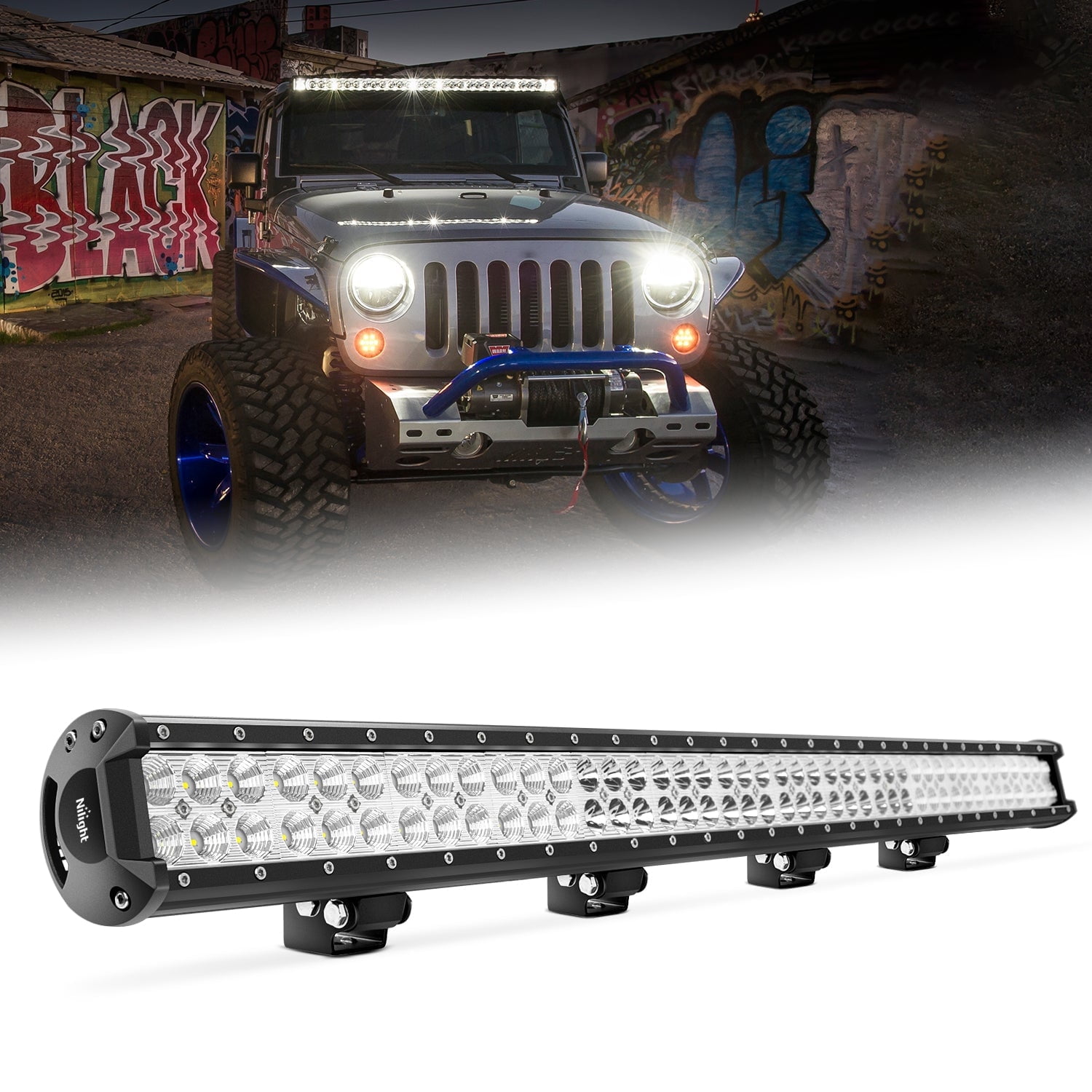 Nilight 39inch 252W Led Light Bar Spot Flood Combo 24V 12V Boat ...