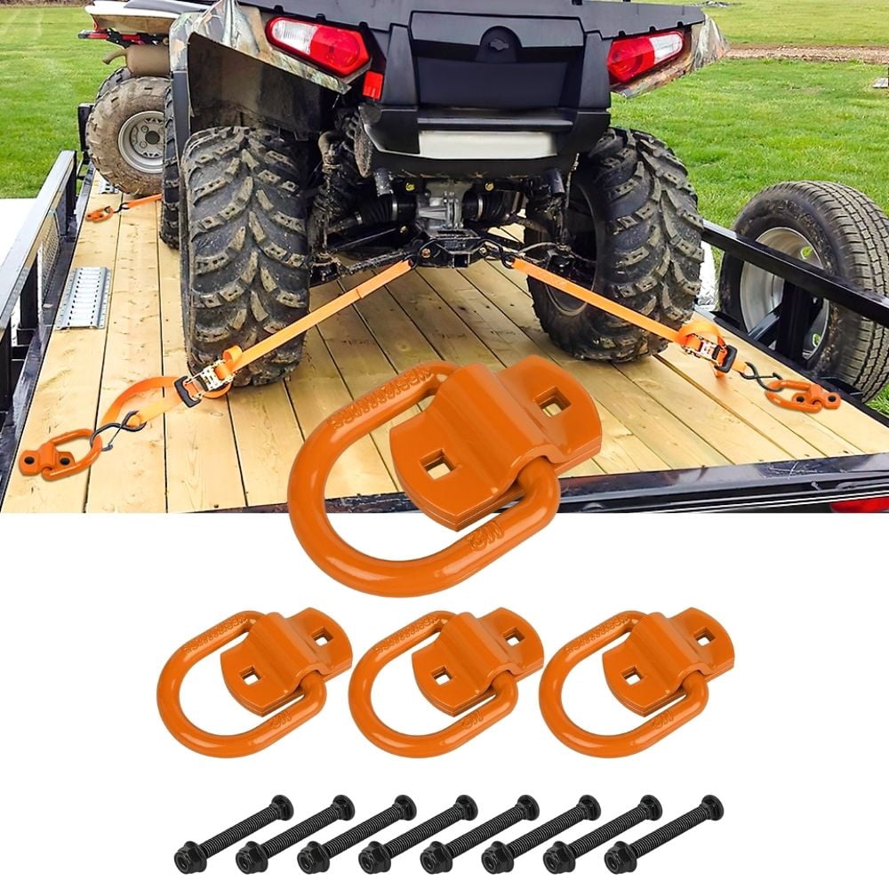 Nilight 4 Pcs D Ring Tie Down Anchor 1/2" Heavy Duty Tie Down Rings ...