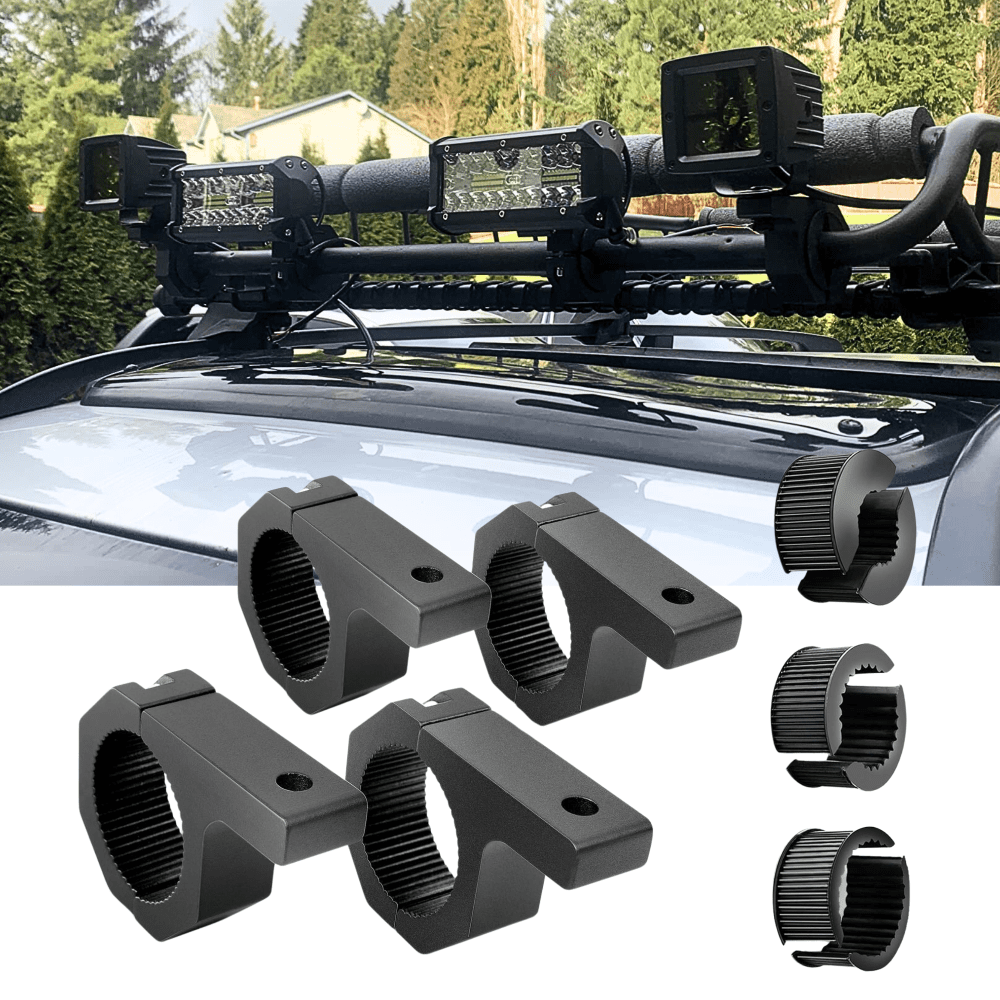 Nilight Off-Road Mounting Brackets LED Light Horizontal Bar Tube Clamp ...