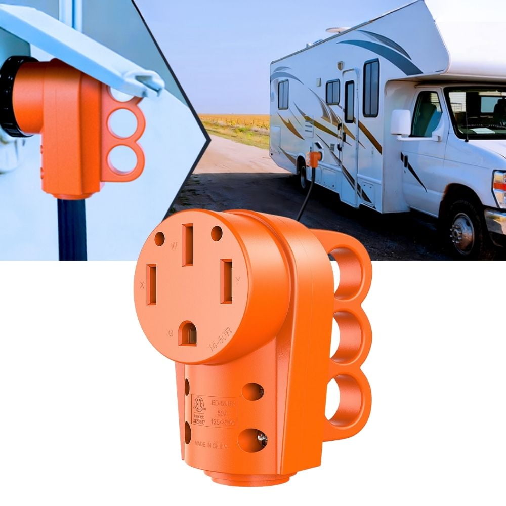 Nilight 50 Amp RV Replacement Plug Receptacle 125/250 Volt Heavy Duty ...