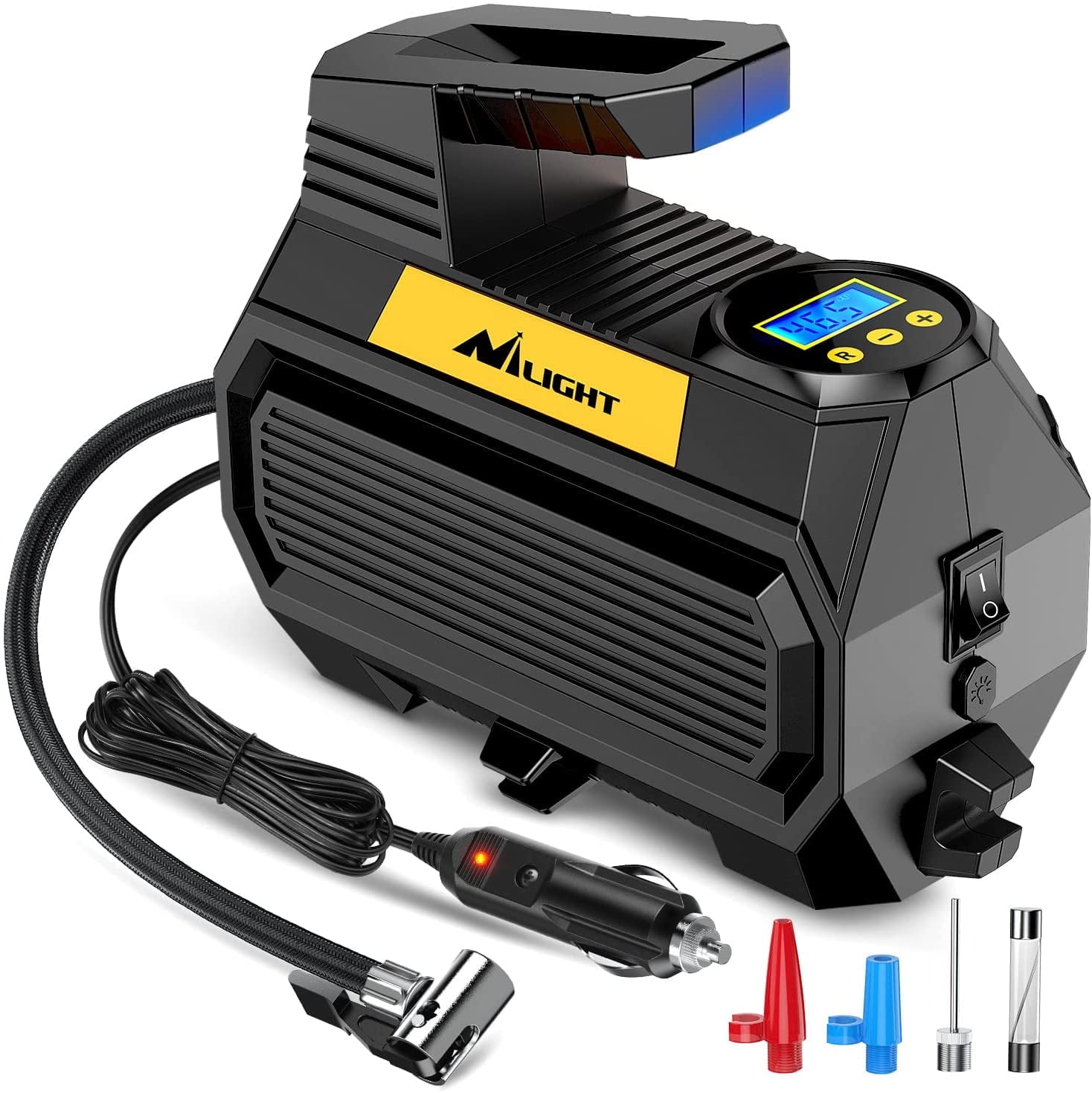 Nilight Portable Auto Tire Inflator & Air Compressor for Automobiles ...