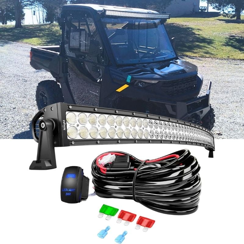 Nilight 50inch 288W Curved Spot Flood Combo Led Light Bar Off Road ...