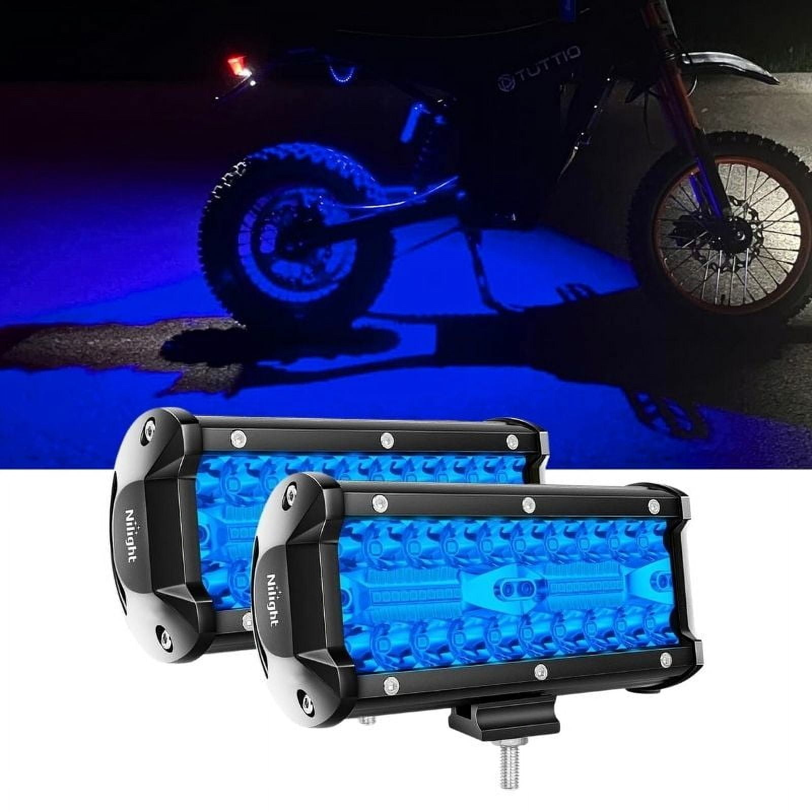 Nilight 6.5inch Led Pod Blue Triple Row 2Ps 120W Flood Spot Combo ...