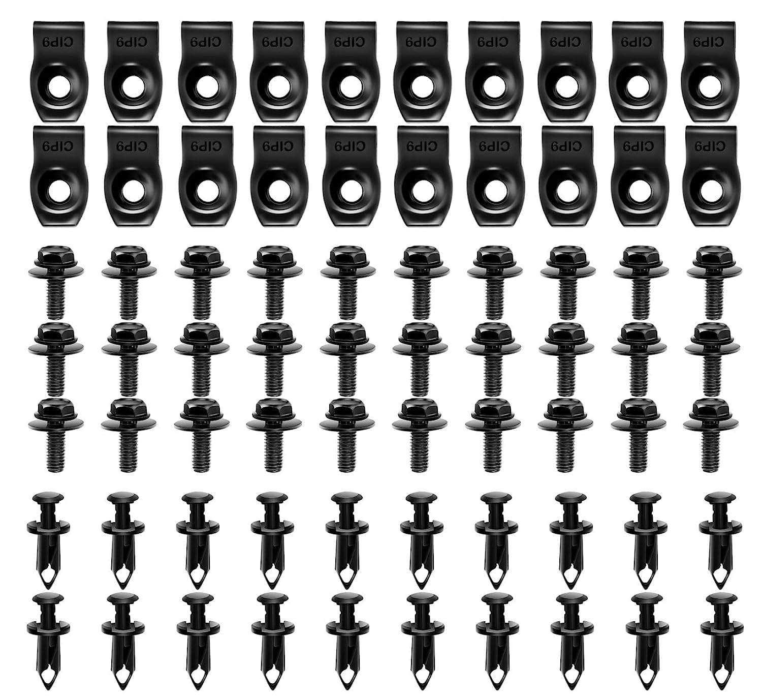 Nilight 70PCS Engine Under Cover Splash Shield Guard Body Bolts Bumper ...
