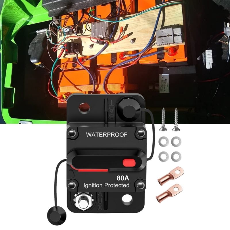 80 Amp Circuit Breaker Waterproof Surface Mount Breaker with Manual ...