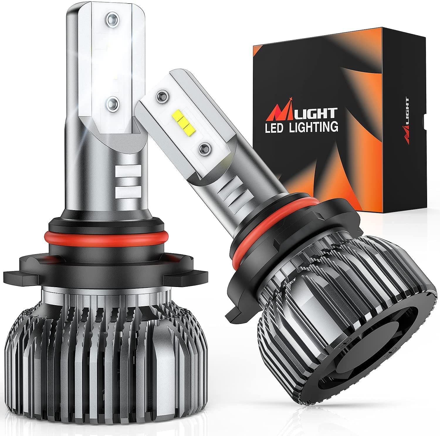 Nilight 9005 LED Headlight Bulbs 350% Brighter, HB3 LED High Beam Mini ...
