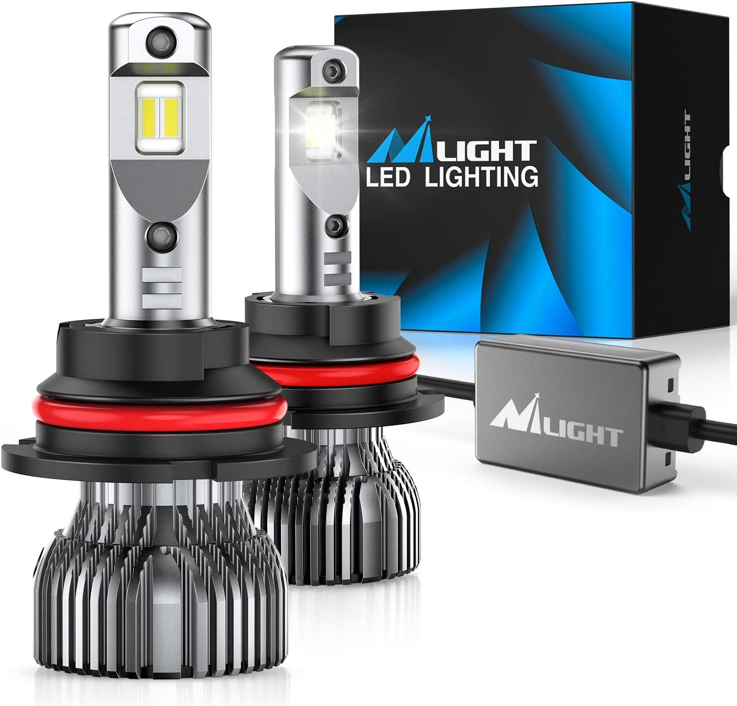 Nilight 9007 LED Headlight Bulbs 9007/HB5 Hi/Lo Beam LED Headlight Bulb ...