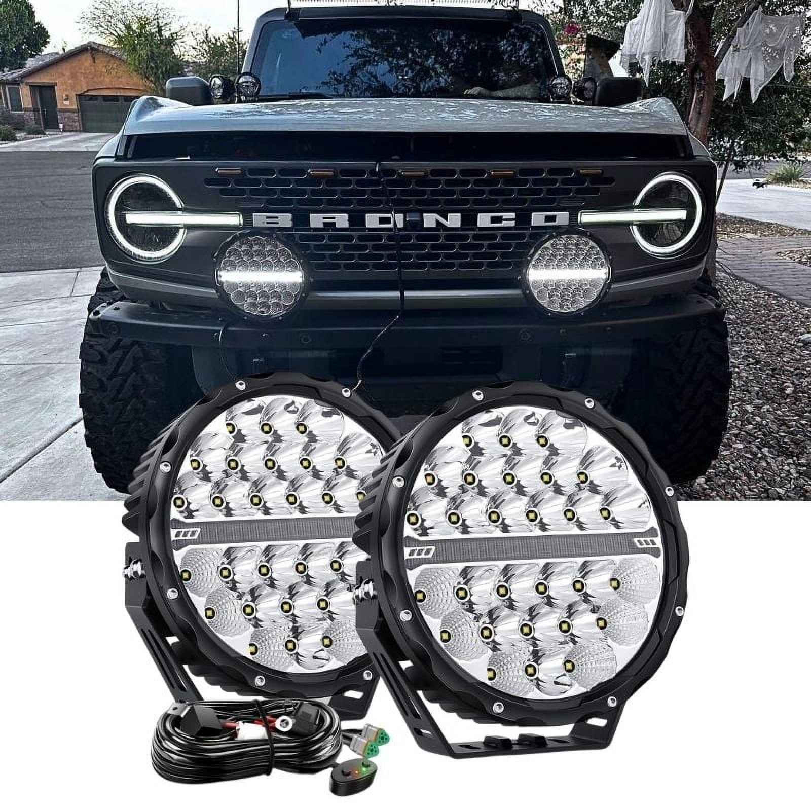 Nilight 9inch Round Offroad Led Driving Lights with DRL 2Pcs 140W ...