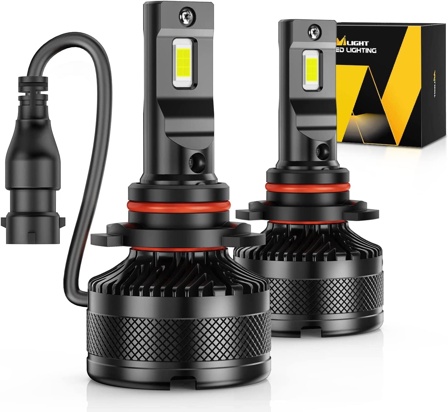Nilight A9 9005 LED Headlight Bulbs 100W 20000lm 9005 LED High Beam 700 ...