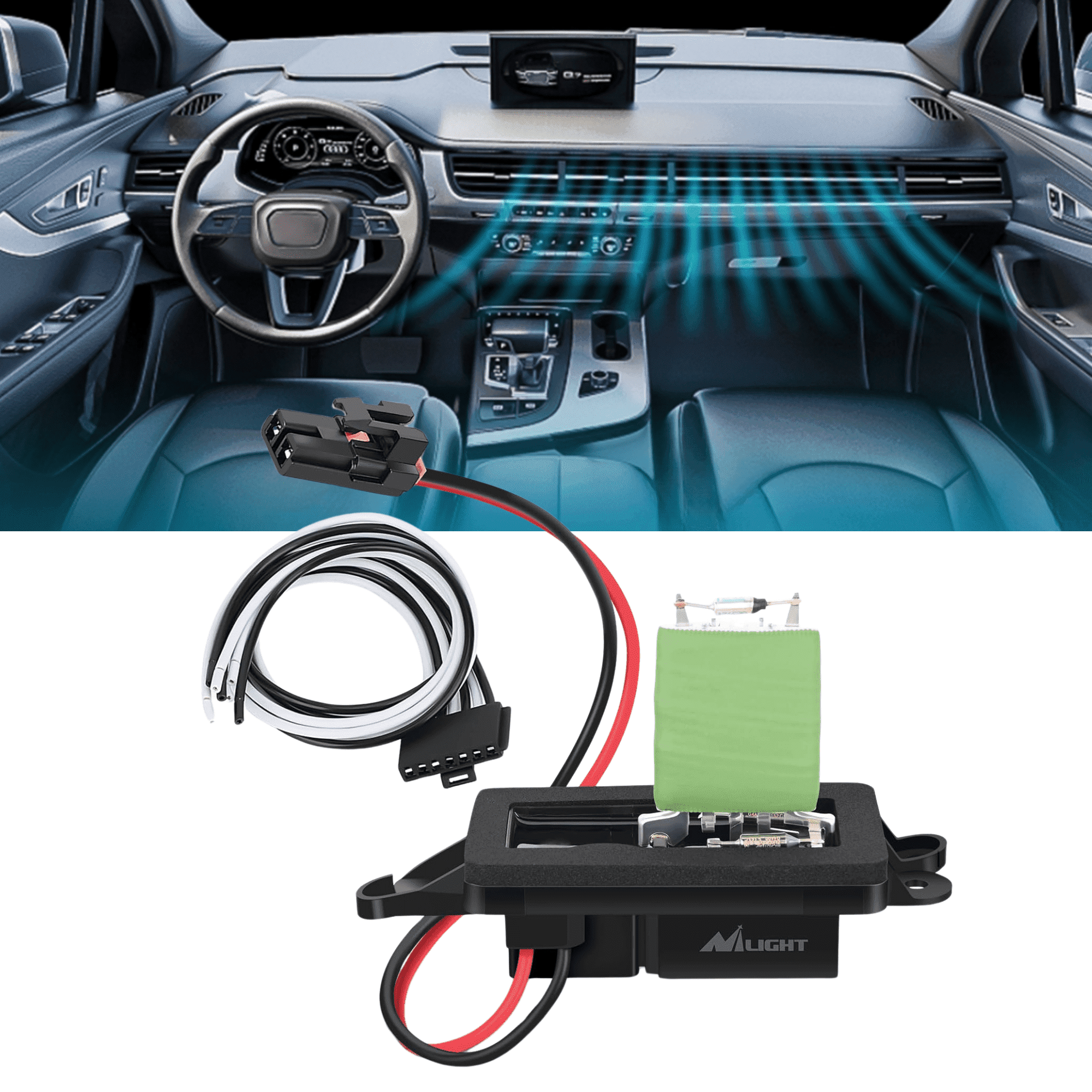 Nilight AC Fan Motor Resistor Kit with Wiring Harness Fits Ciera ...
