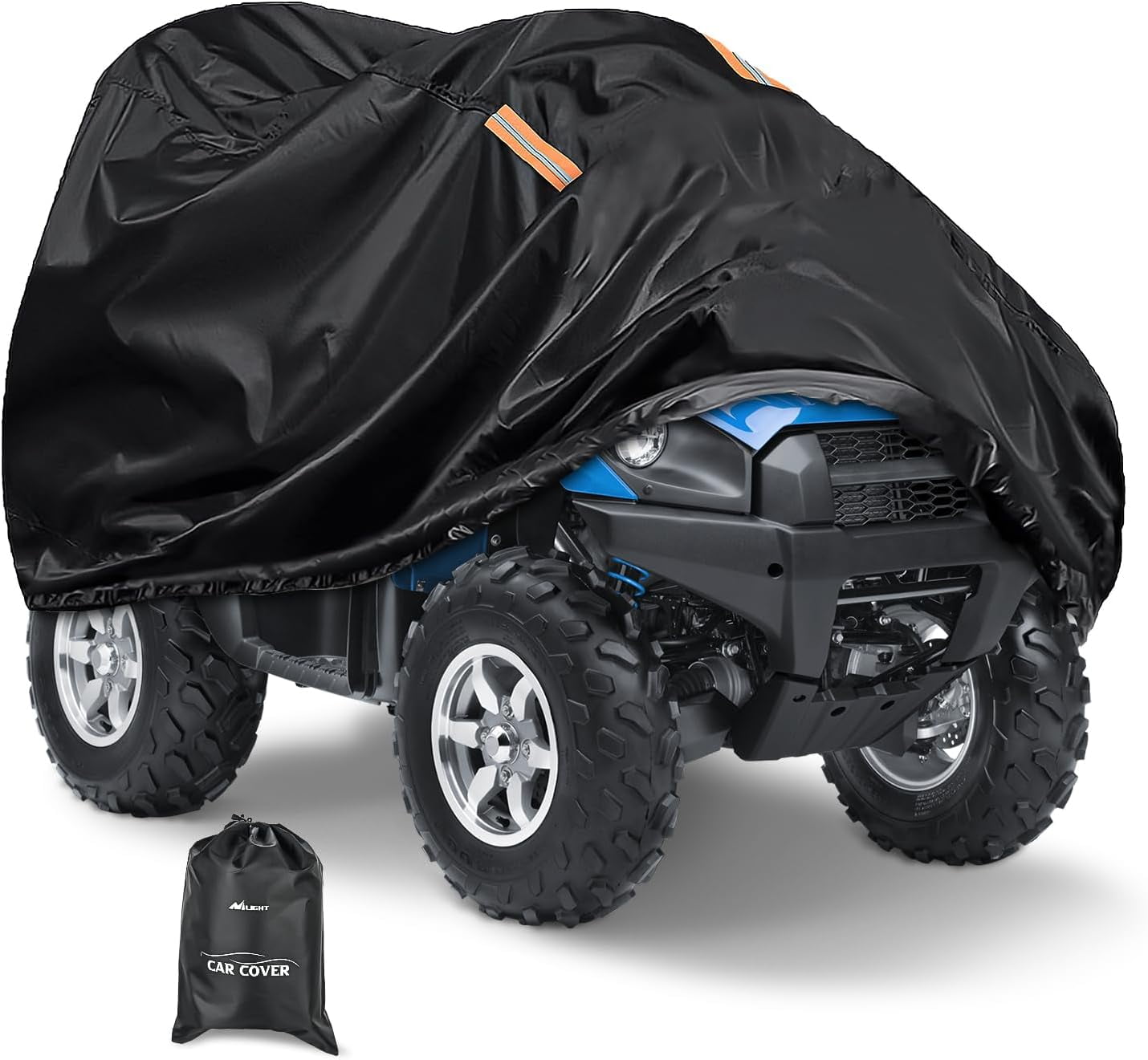 Nilight ATV Cover Waterproof 420D Heavy Duty Ripstop Material Black ...