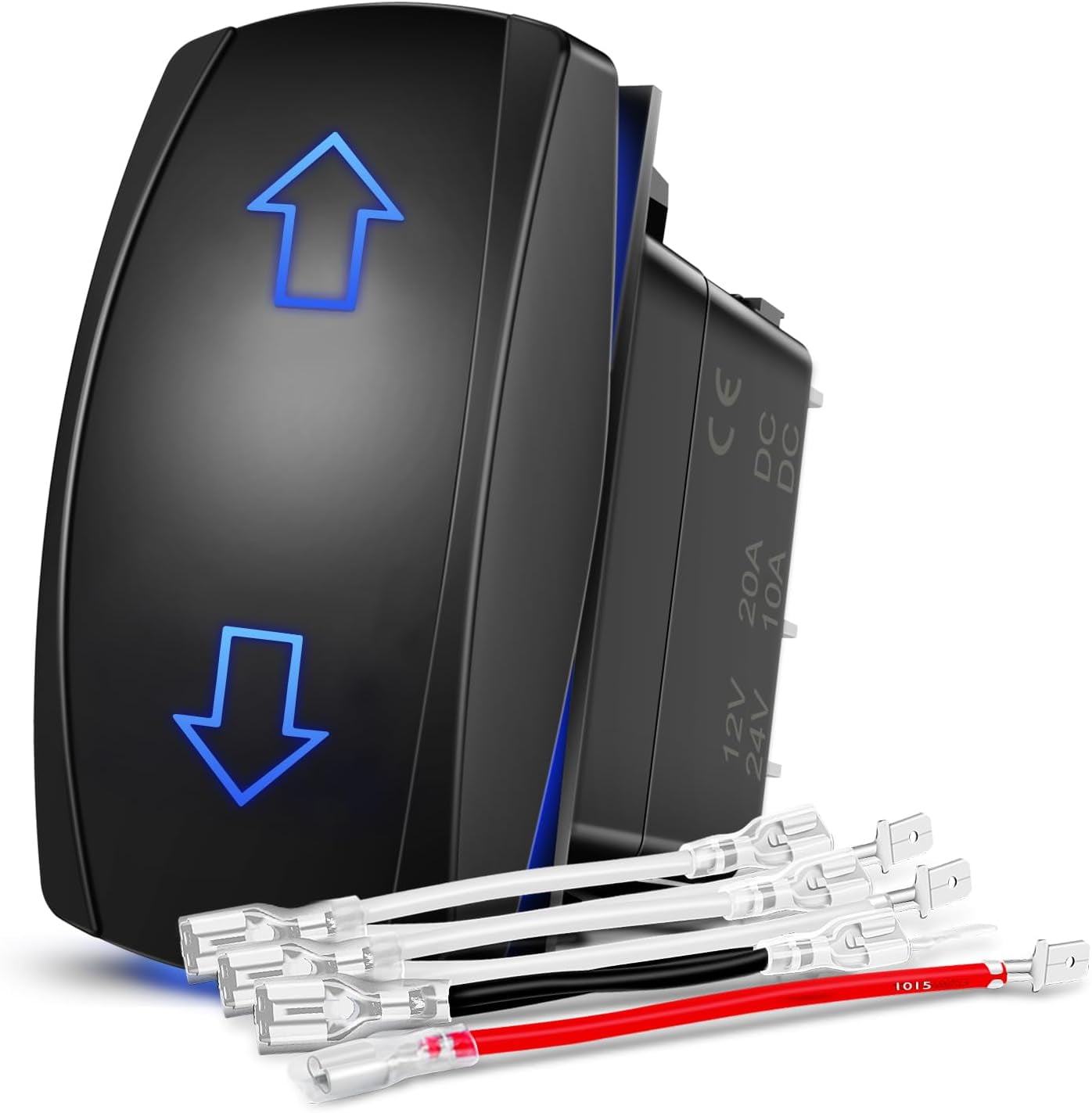 Nilight Arrows Motor Polarity Reverse Momentary Rocker Switch DPDT 20A ...