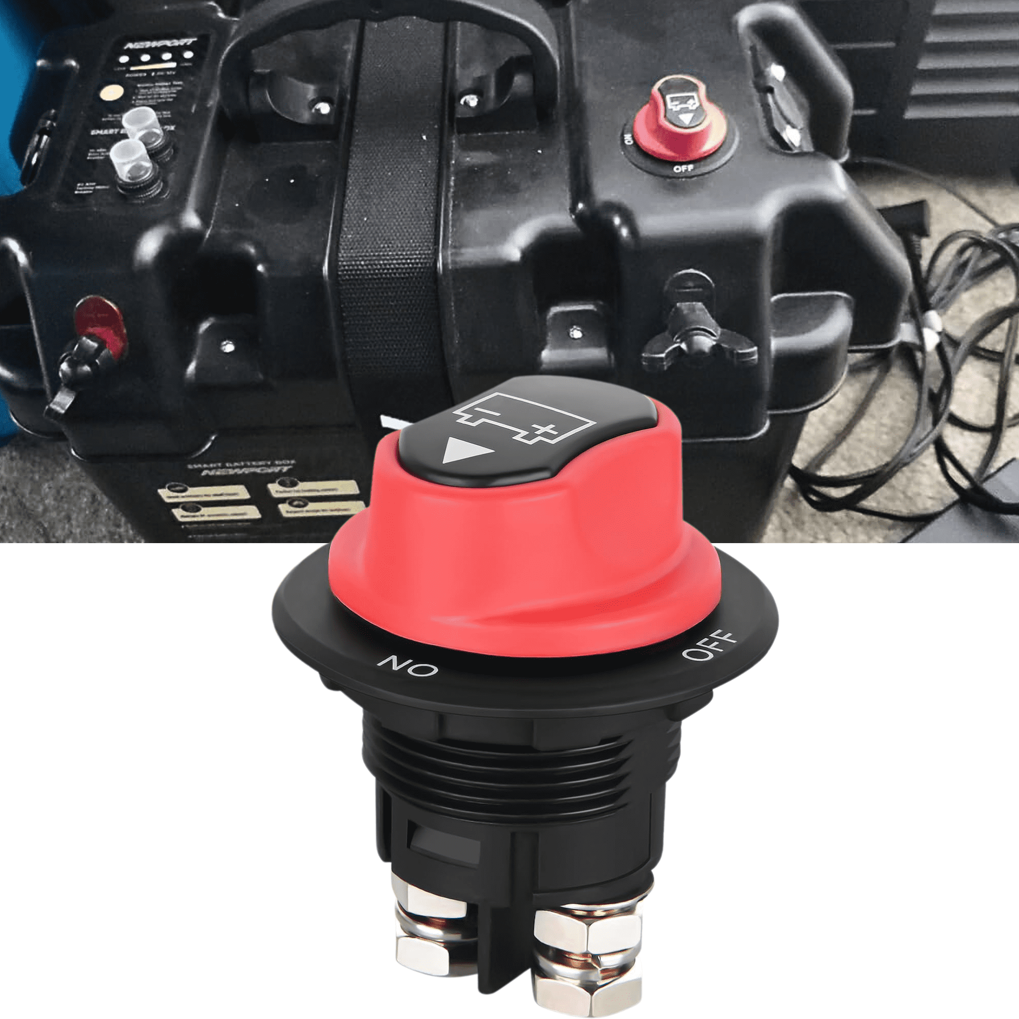 Battery Disconnect Switch Master, 12V-48V Waterproof Power Isolator On ...