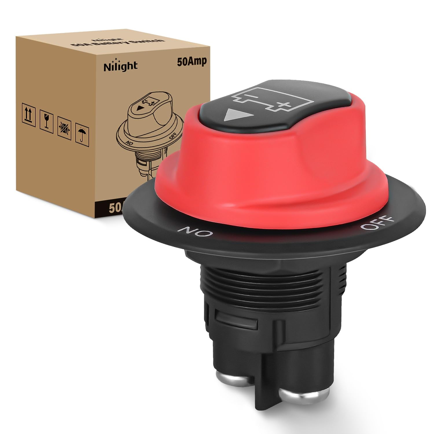 Nilight Battery Disconnect Switch 50A Master Disconnect Isolator ...