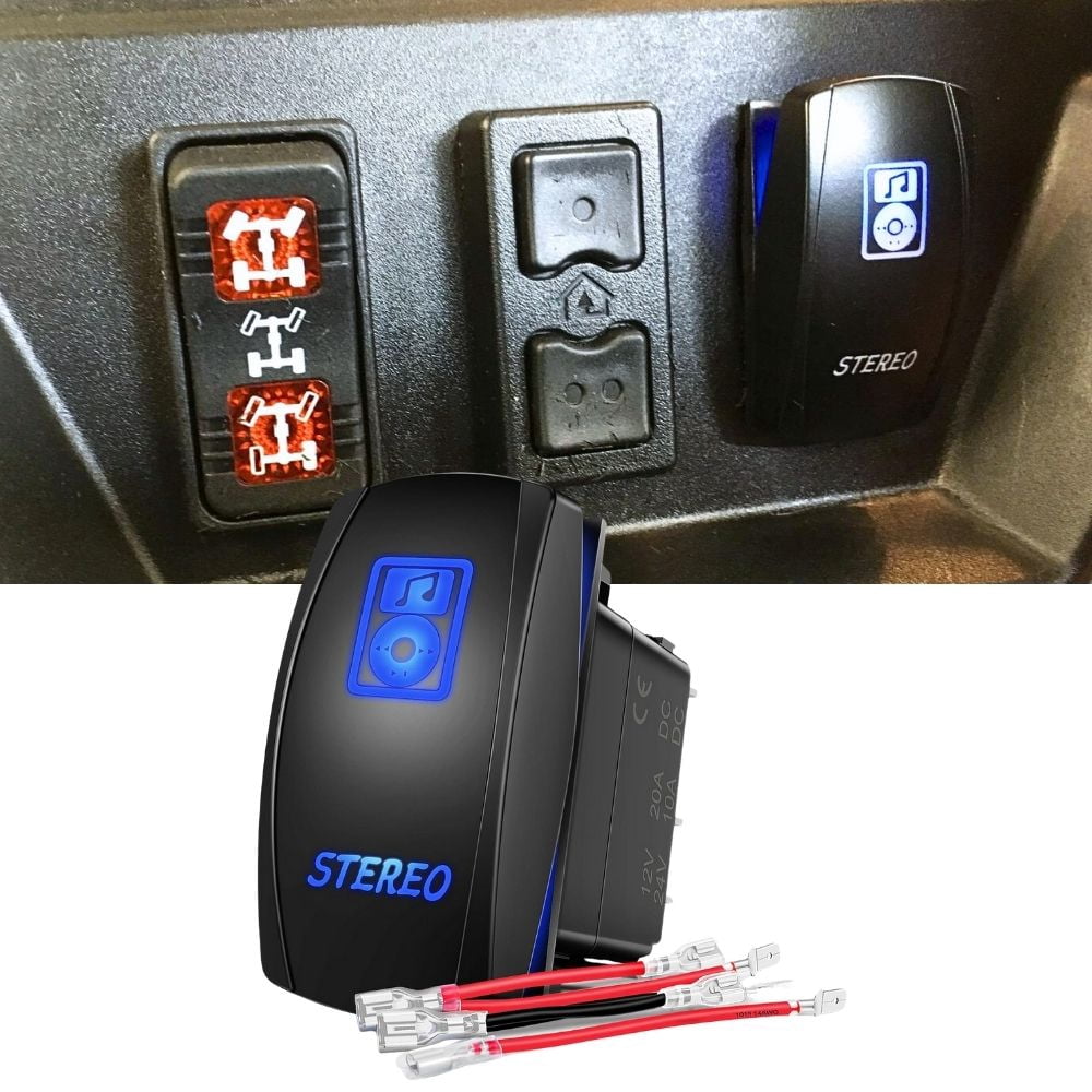 Nilight Bumper Light Bar Rocker Switch Led Light Bar 5 Pin Laser On/Off ...