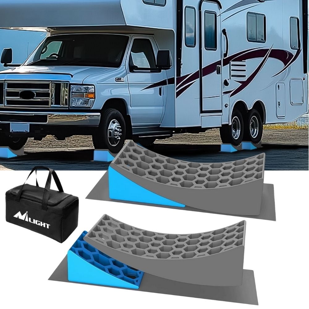 Nilight 2 Pcs Camper Leveling Blocks, Leveling System for Single Dual ...