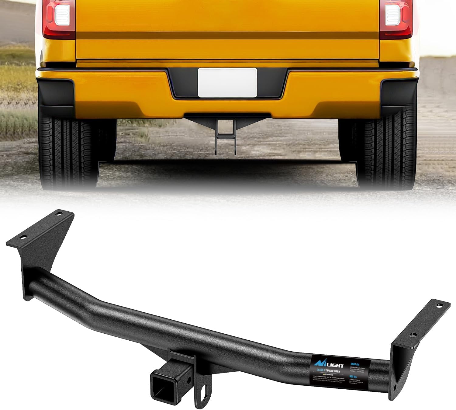 Nilight Class 3 Trailer Hitch 2 Inch Receiver Tow Hitch Compatible with ...