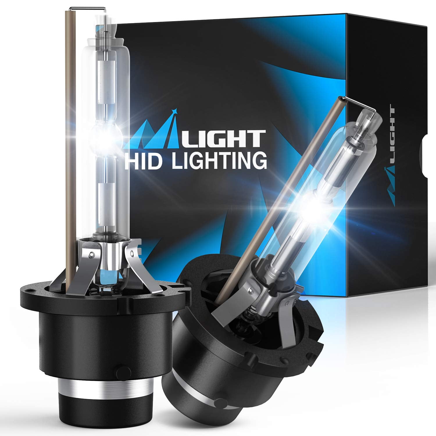 Nilight D2S HID Bulbs, 6000K Diamond White Xenon Replacement D2S HID ...