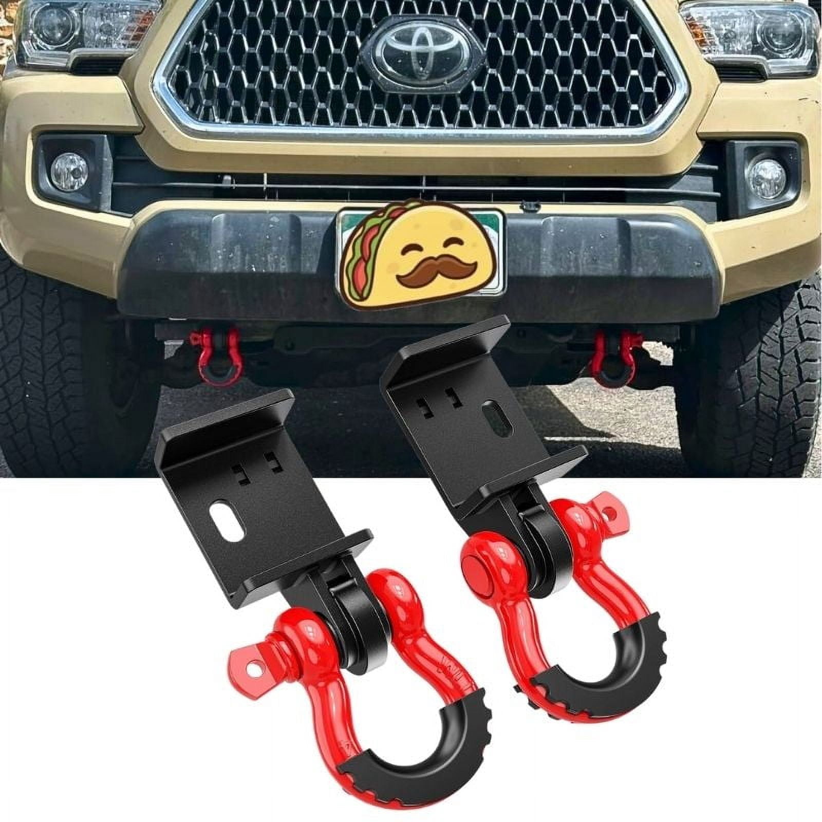 Nilight Demon Front Tow Hook Mounting Bracket with 3/4” D-Ring Shackle ...