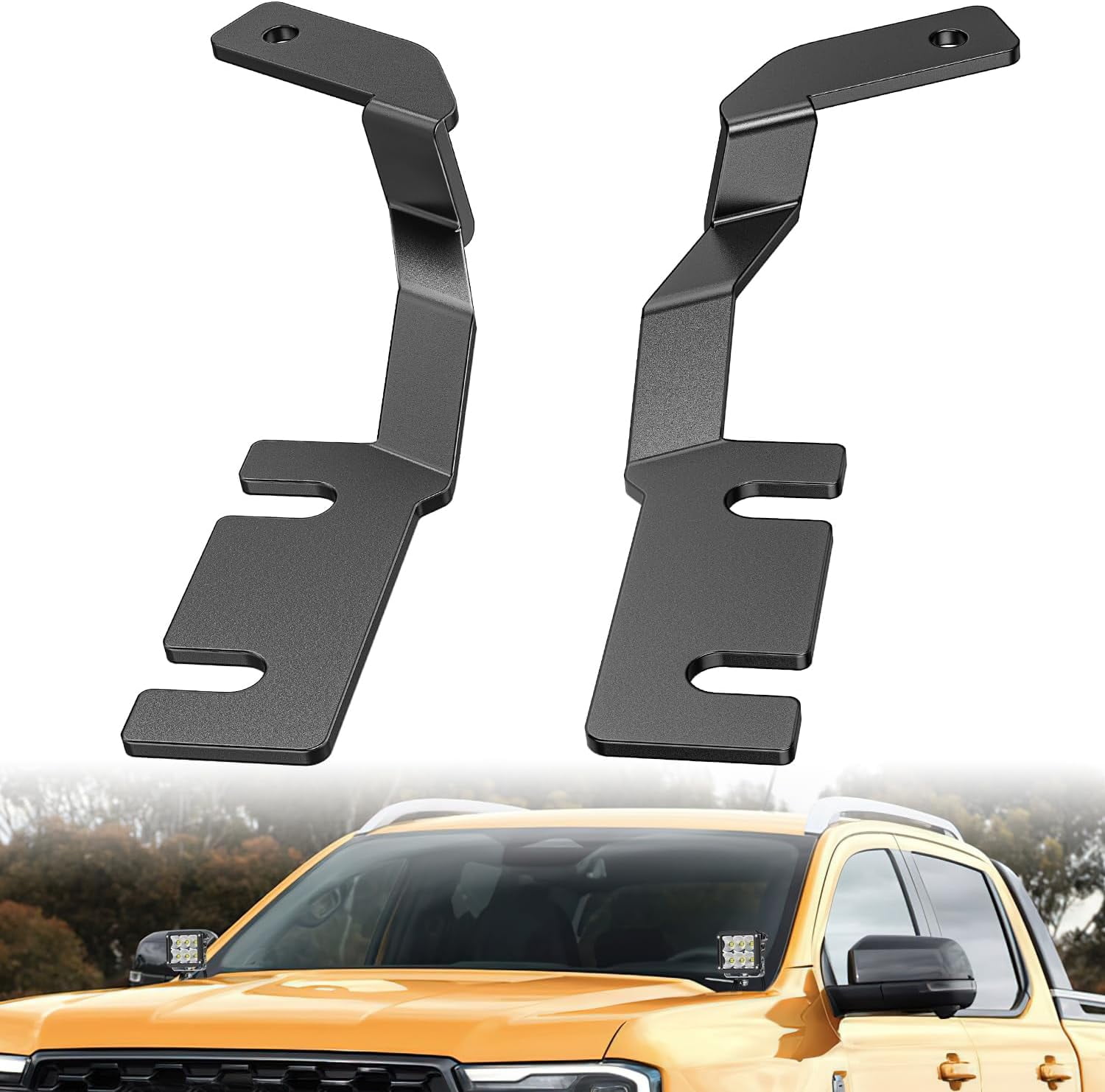 Nilight Ditch Light Brackets Hood Hinges Mount Bracket Kit for ...