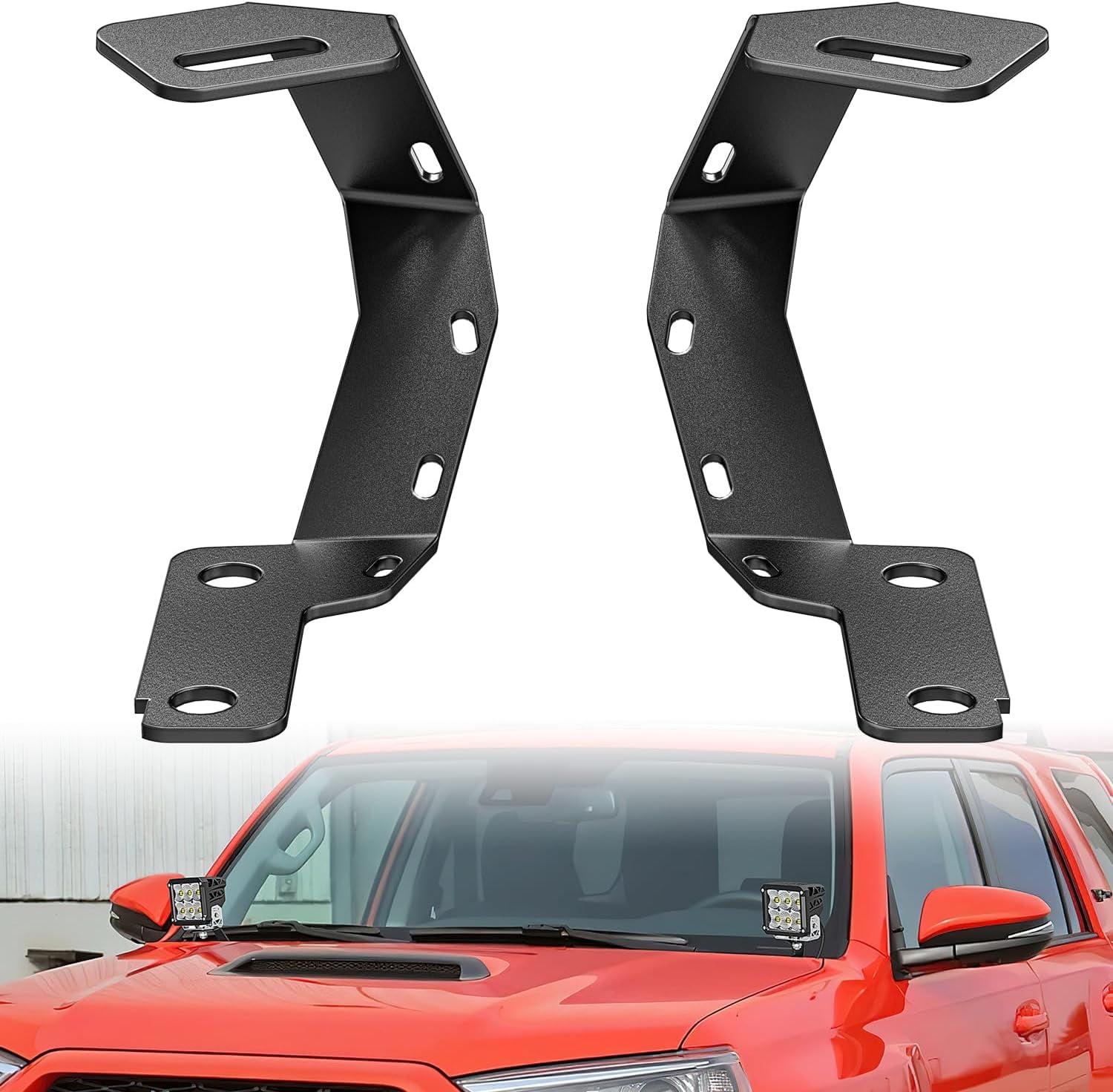 Nilight Ditch Light Brackets Hood Hinges Mount Bracket Kit for ...