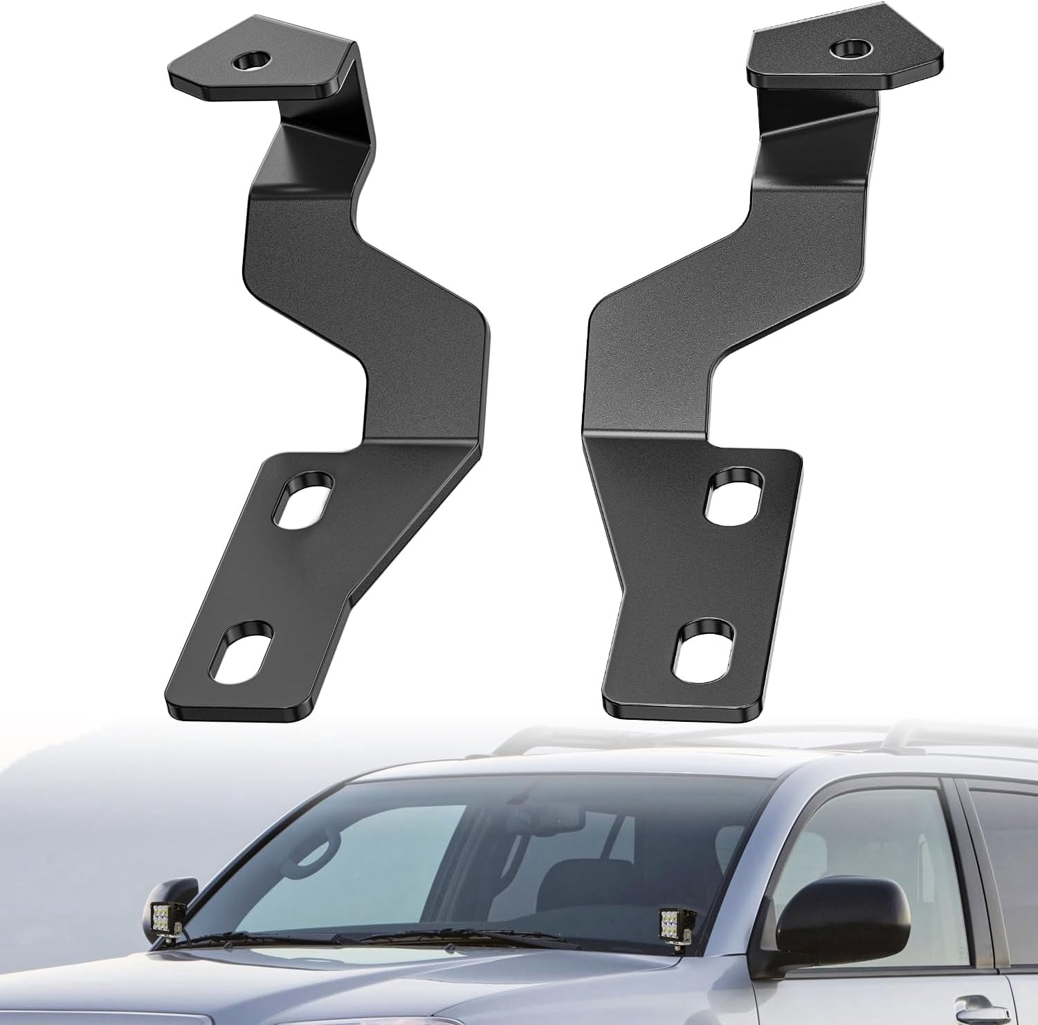 Nilight Ditch Light Brackets Hood Hinges Mount Bracket Kit for ...