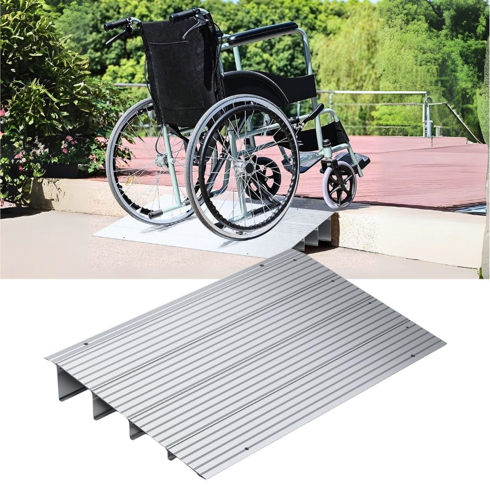 Nilight Door Threshold Ramp, 4" Rise Portable Aluminum Wheelchair Door ...