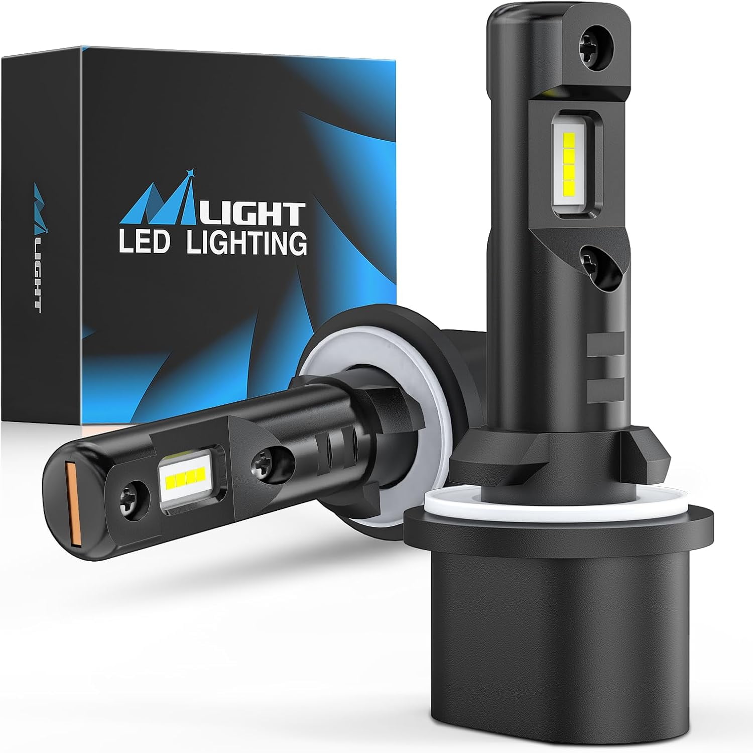 Nilight EF2 880 LED Fog Light Bulbs, 250% Brightness, 6000K Cool White ...