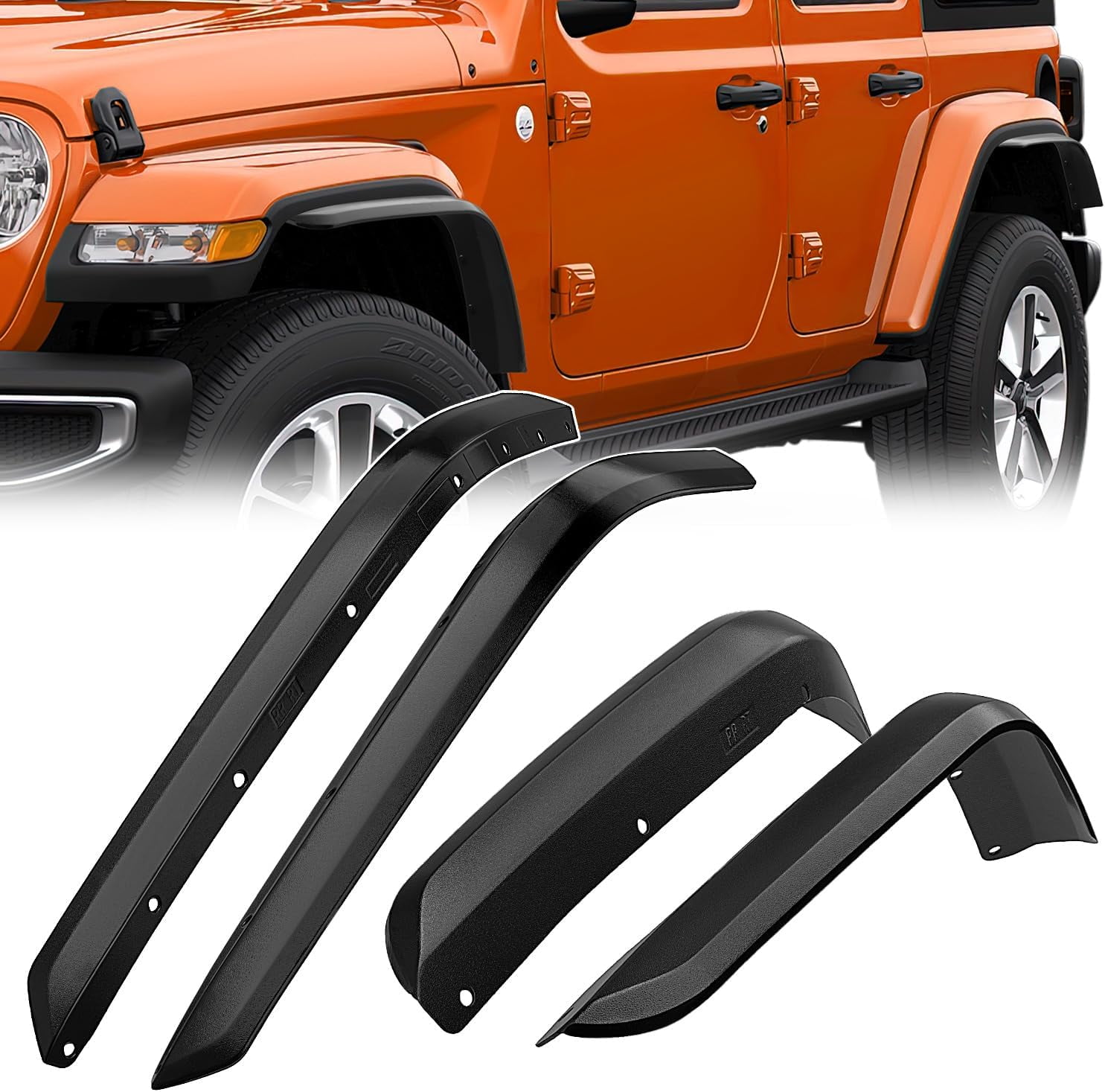 Nilight Fender Flares Extensions - 2018-2024 Wrangler JL/JLU - Walmart.com