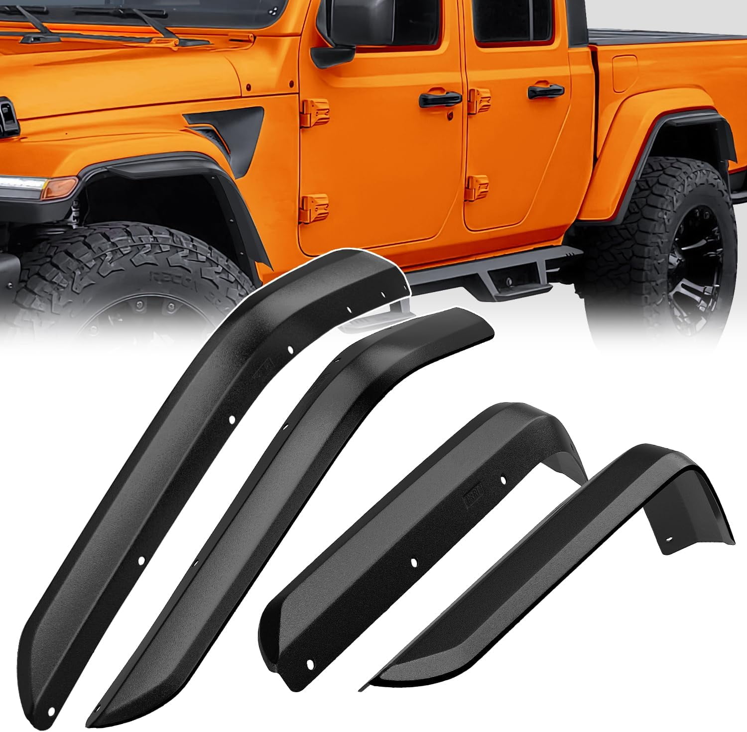 Nilight Fender Flares Extensions Set Compatible with 2020 2021 2022 ...