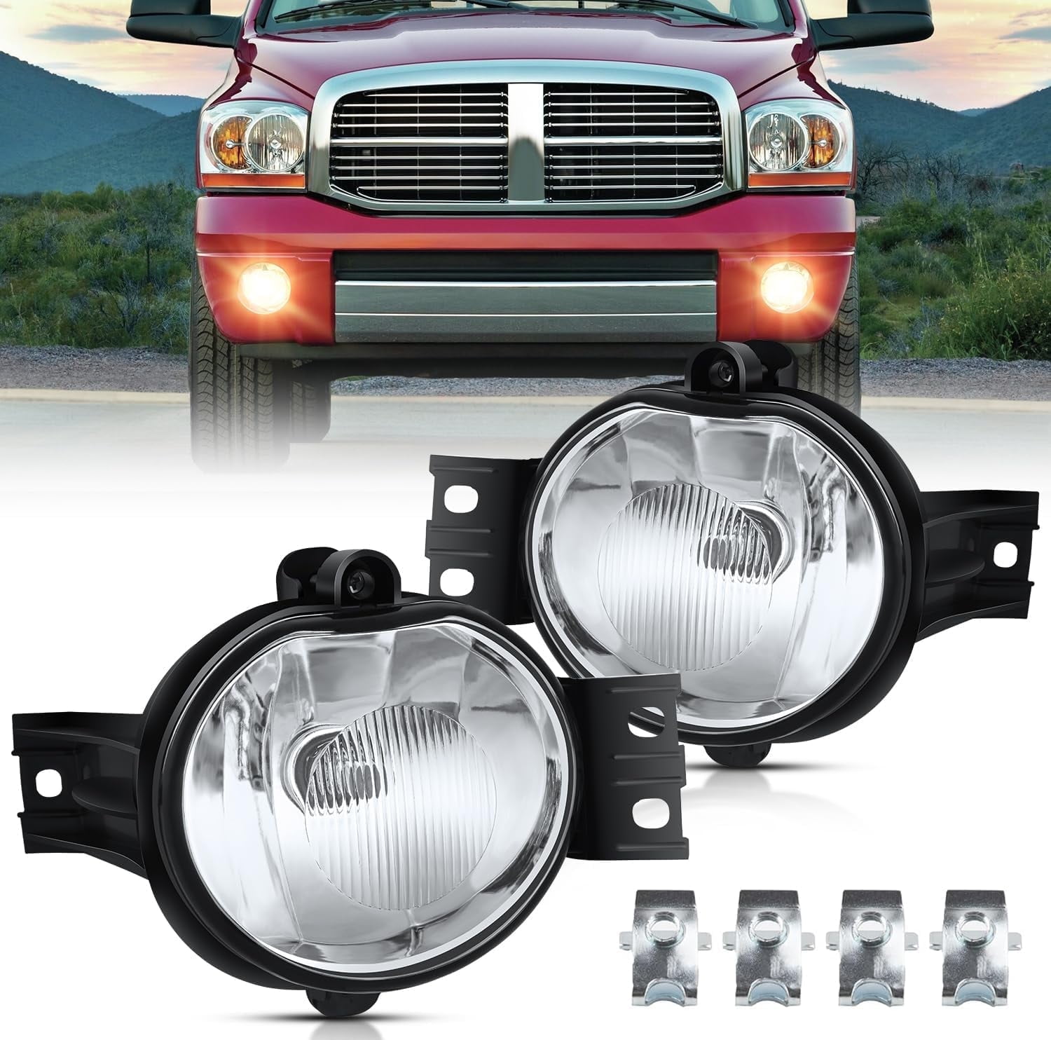 Nilight Fog Lights Assembly Compatible with 2002 2003 2004 2005 2006 ...