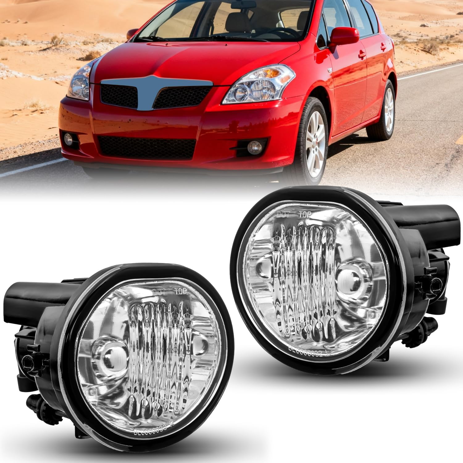 Nilight Fog Lights Assembly Compatible with 2003 2004 2005 2006 2007 ...
