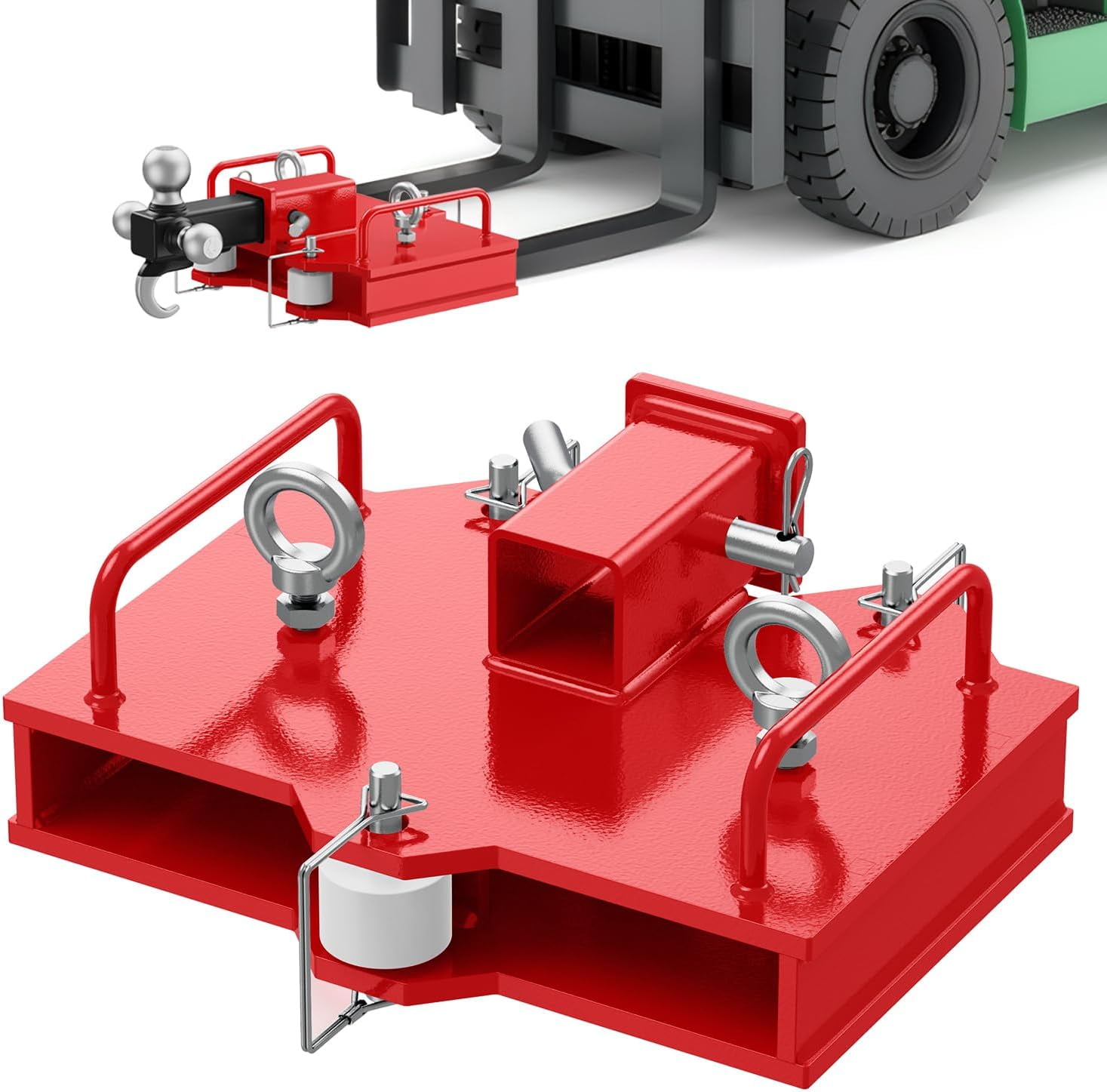 Nilight Forklift Trailer Hitch Attachment Fits 2 Inch Receiver 6500 LBS ...