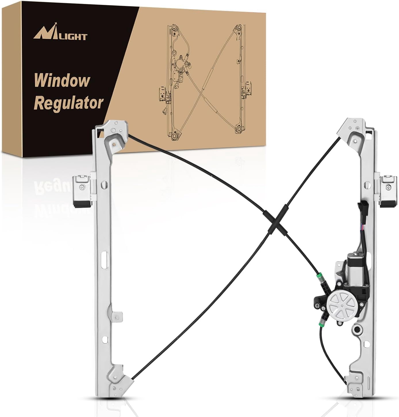 Nilight Front Passenger Side Power Window Regulator/Motor Compatible ...
