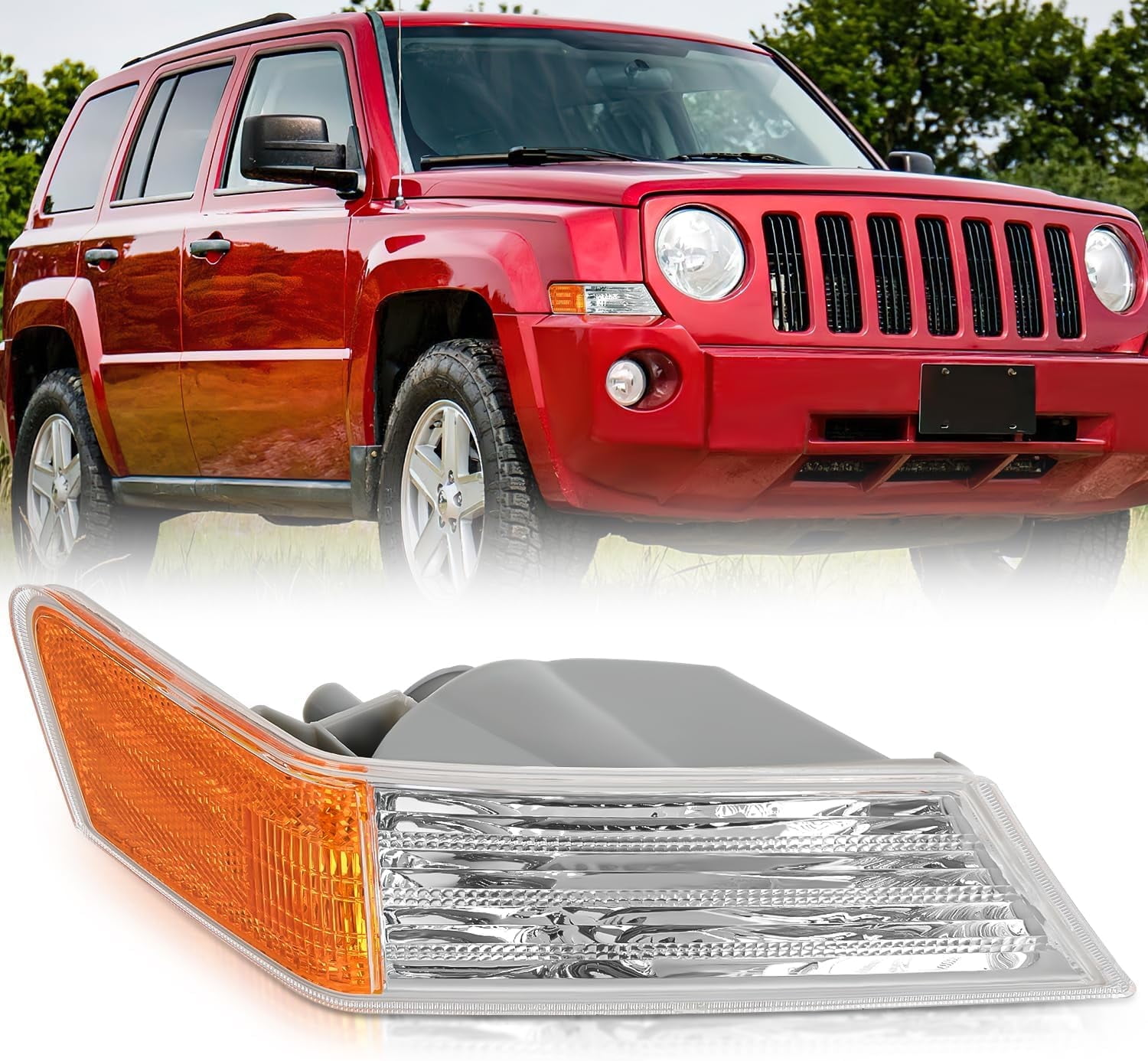Nilight Front Turn Signals Light Clear Amber Lens Parking Light Day ...