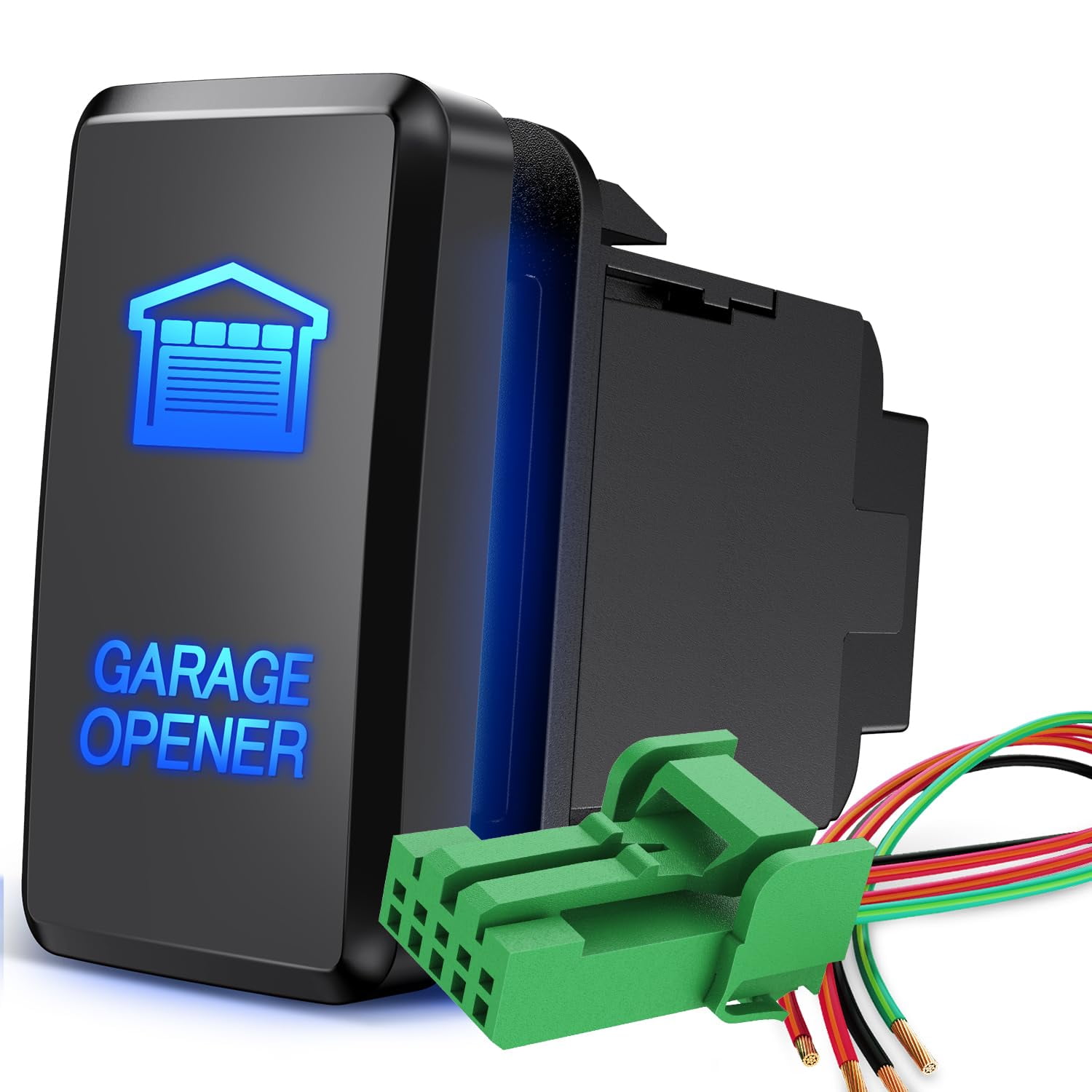 Nilight Garage Opener Push Button Switch 12V ON Off Switch with ...