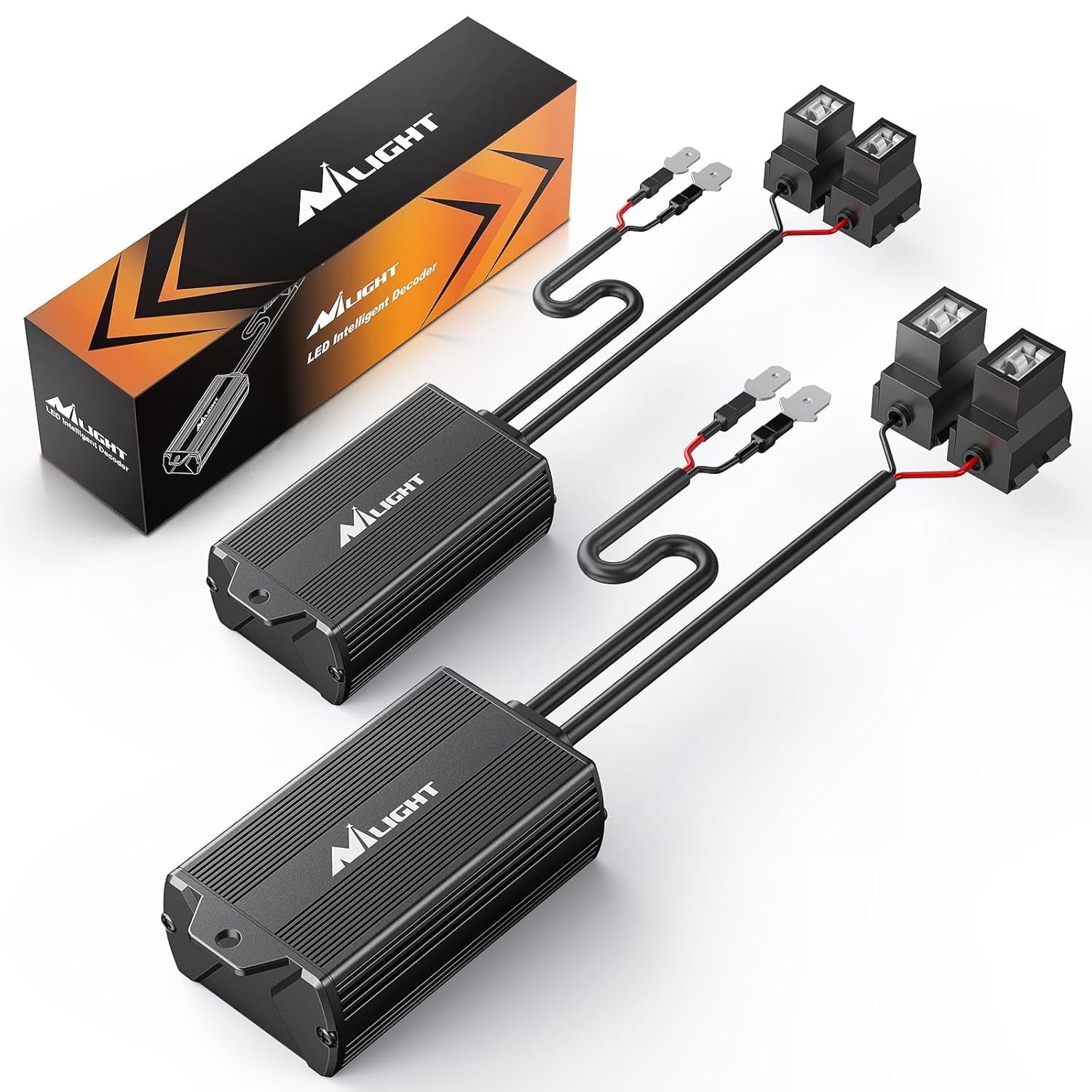 Nilight H1/H3 LED CANbus Decoder - Anti-Flickering Harness Error Free ...