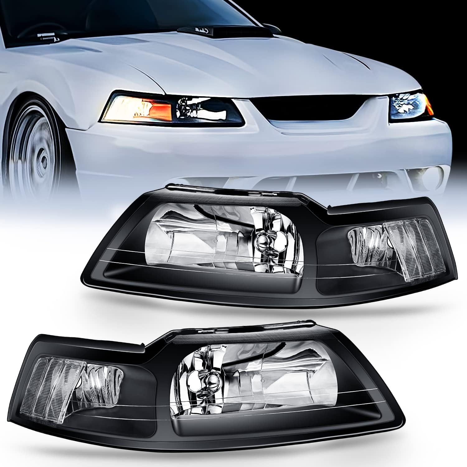2001 Ford Mustang Headlights