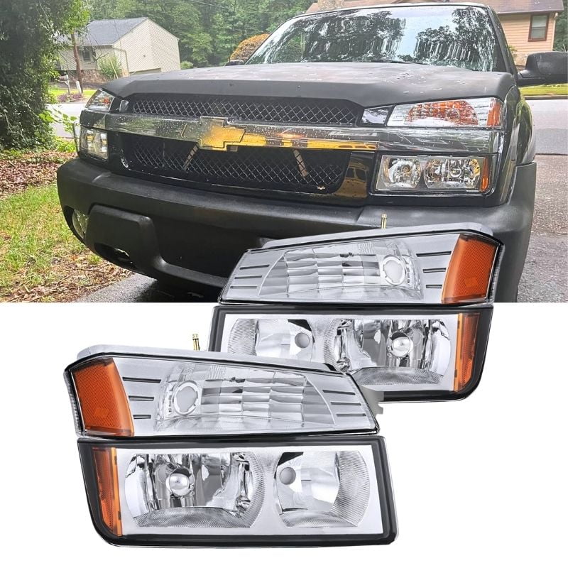 Nilight Headlight Assembly for 2002 - 2006 Chevy Avalanche with Body ...