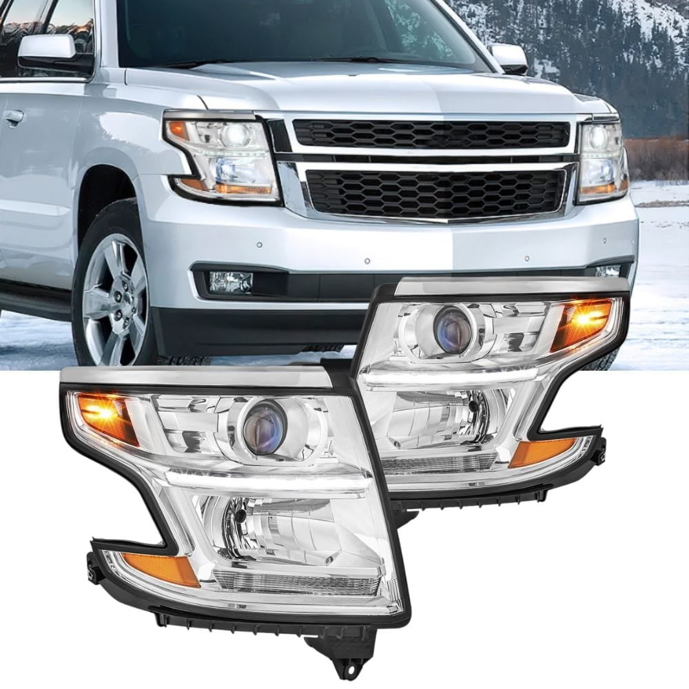 Nilight Headlight Assembly Compatible with 2015 2016 2017 2018 2019 2020 Chevy Tahoe Suburban ...
