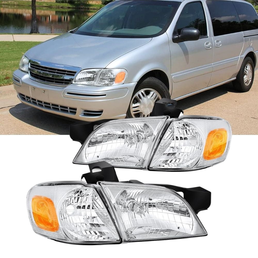 Nilight Headlight Assembly Compatible with 1997 - 2005 Chevy Venture ...