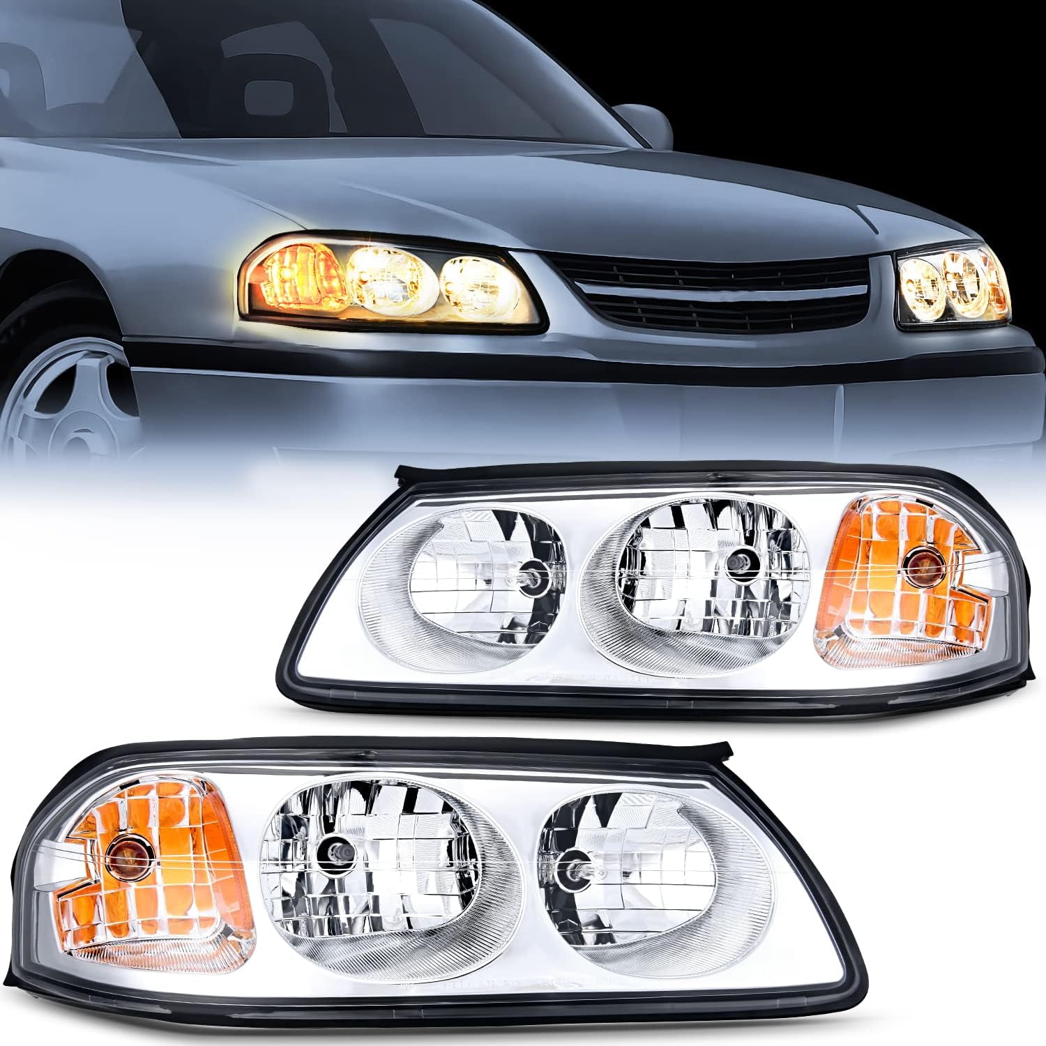Nilight Headlight Assembly for 2000 2001 2002 2003 2004 2005 Chevy ...