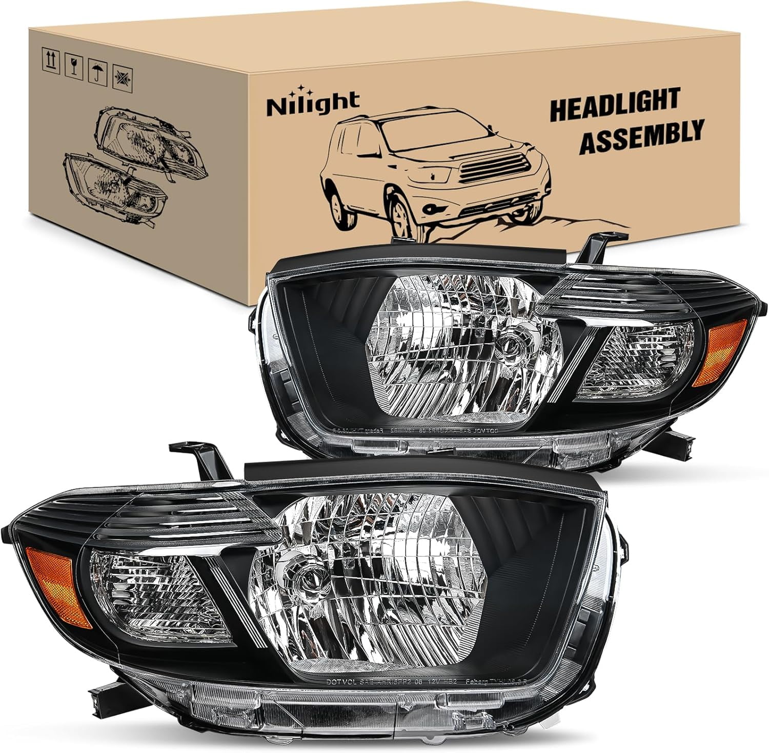 Headlight Toyota Highlander 2008