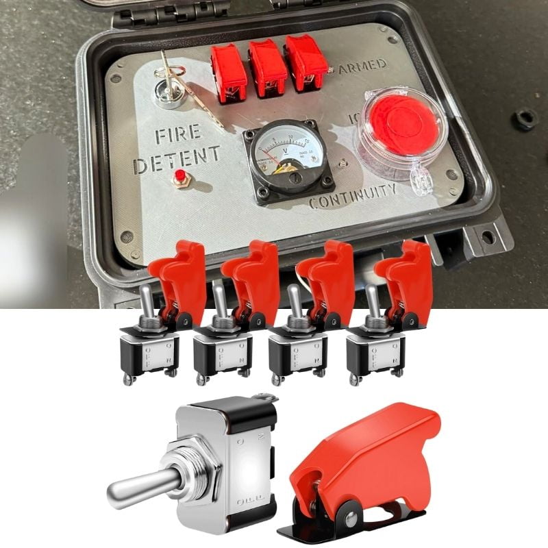 5 Pack Heavy Duty Rocker Toggle Switch 12V 20A SPST ON/Off 2Pin with ...