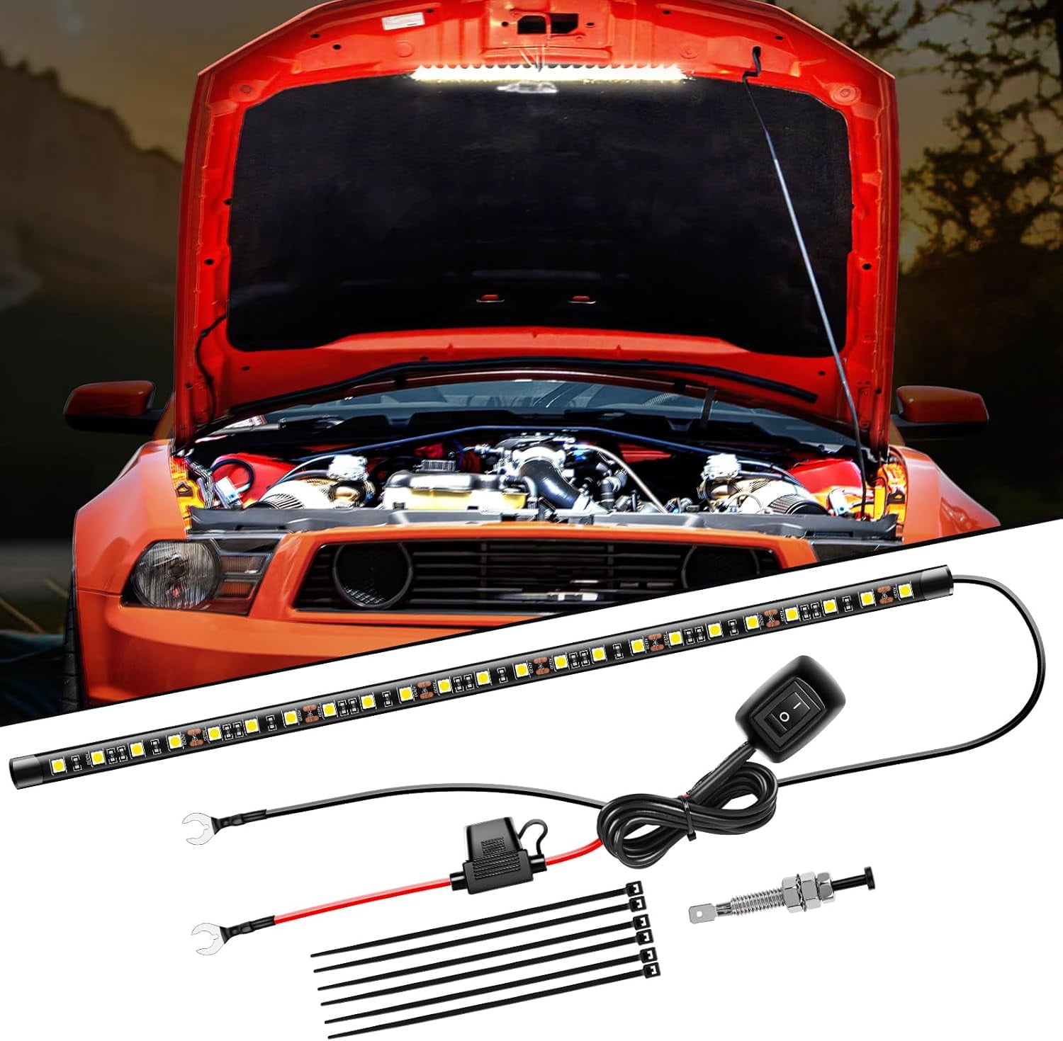 Nilight Under Hood Light Strip 21 LED Waterproof Underhood Work Light ...