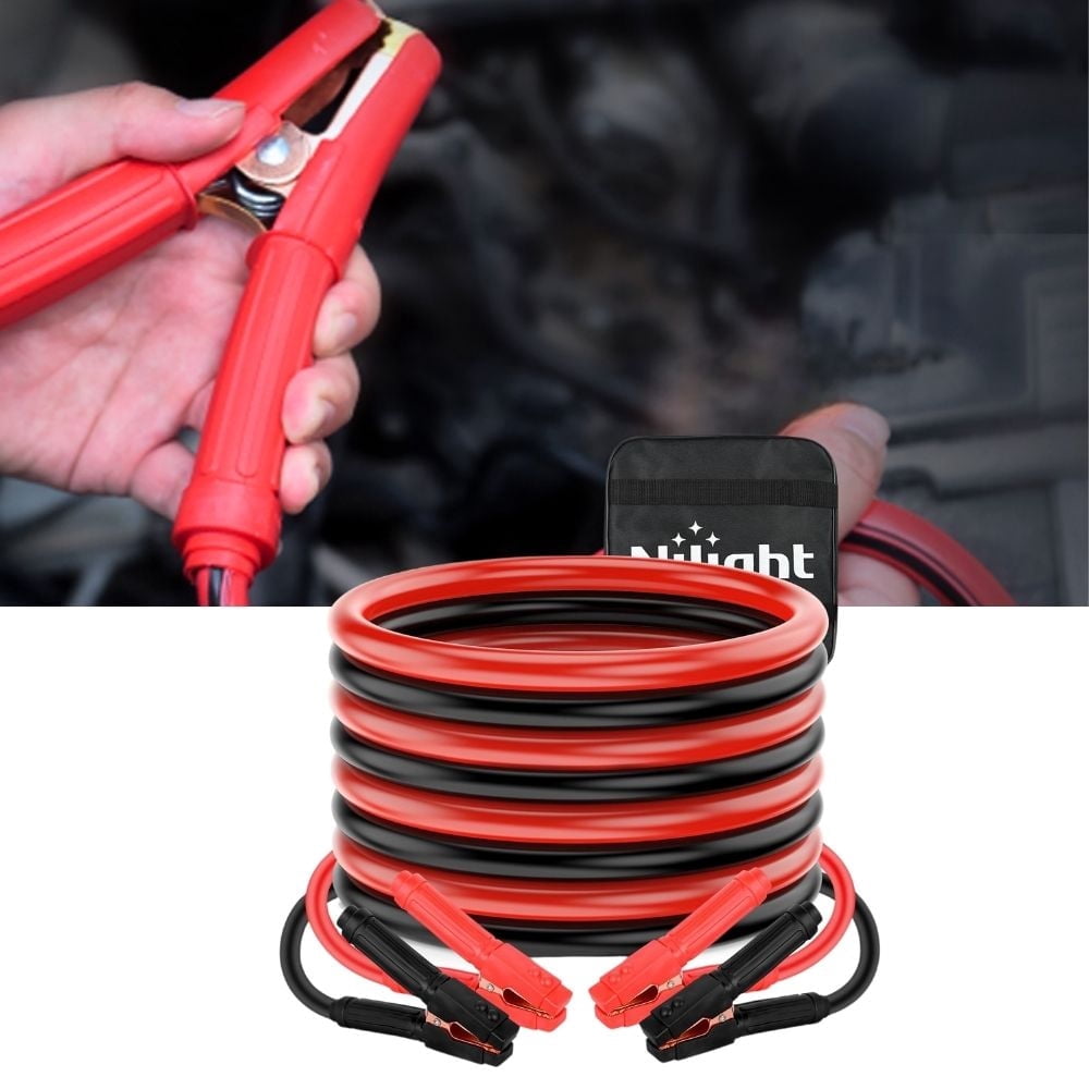 Jumper Cables for Car Battery 4 Gauge 20Ft Booster Cable Heavy Duty ...