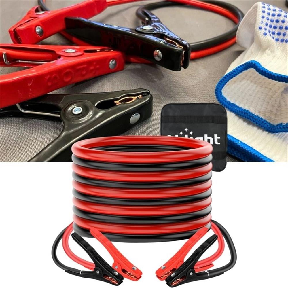 20 Ft Jumper Cables for Car Battery, Heavy 450 A Duty Automotive ...