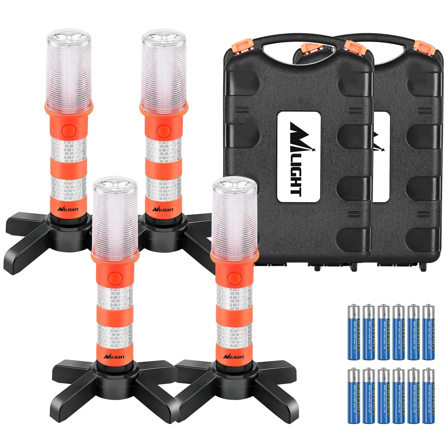 Nilight LED Roadside Emergency Car Kit,Magnetic Base, Detachable Stand ...